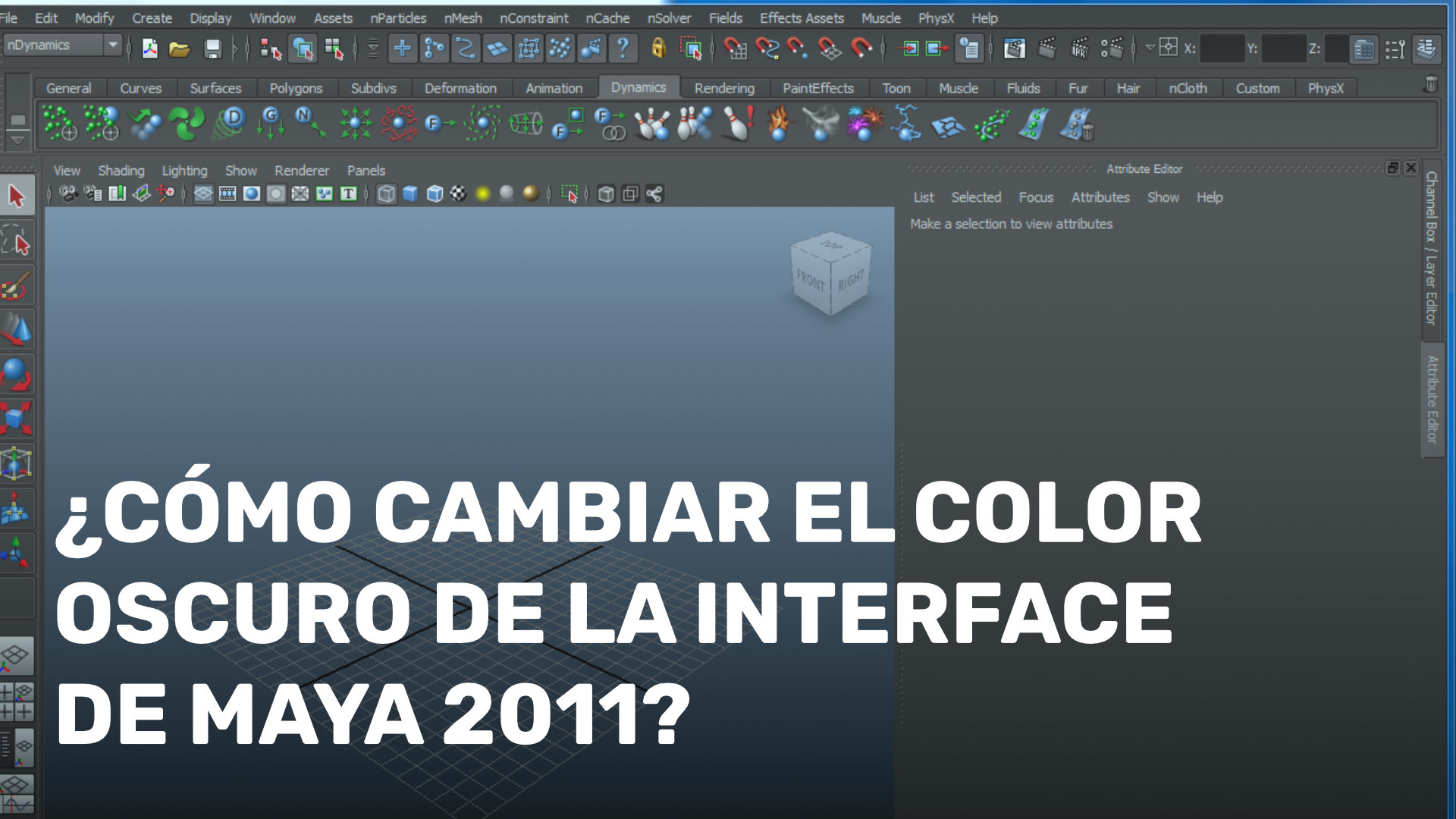 ¿Cómo cambiar el color oscuro de la interface de Maya 2011? - El Blog ...
