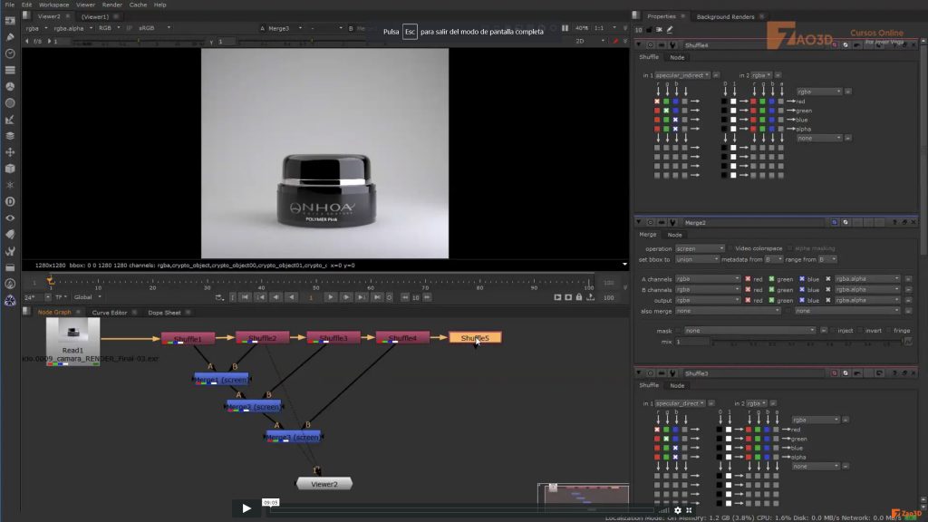 Componer la imagen en Nuke | La Academia de Zao3D