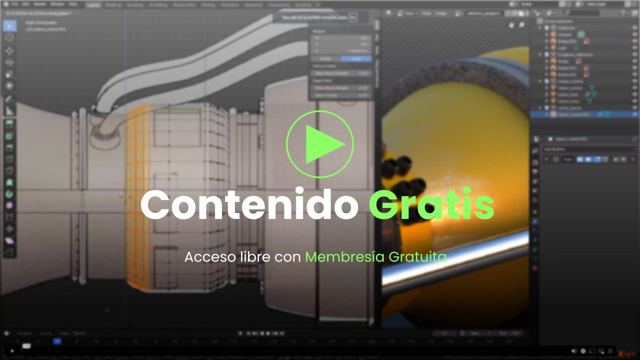 Modelado de las anillas de la turbina | La Academia de Zao3D