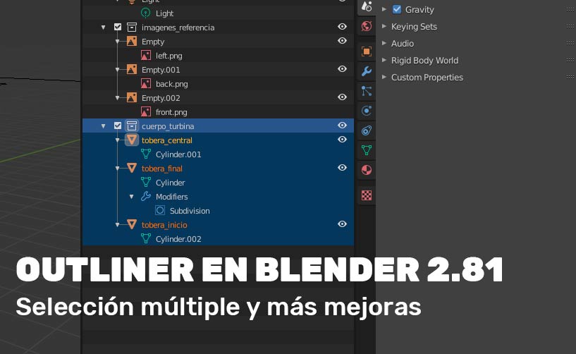 Mejoras en el Outliner para Blender 2.81 | La Academia de Zao3D