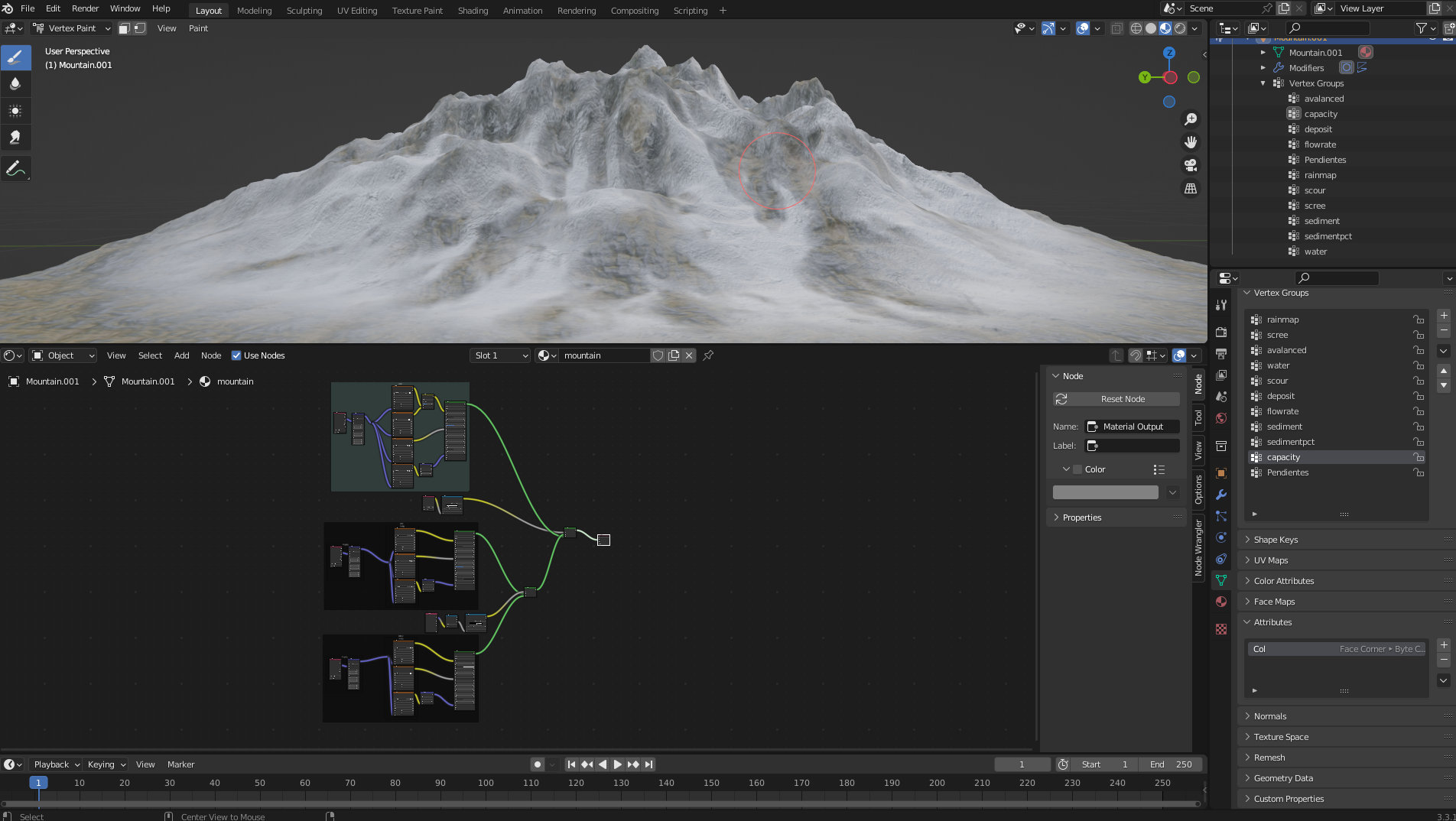 Añadir y mezclar la textura de rocas | La Academia de Zao3D