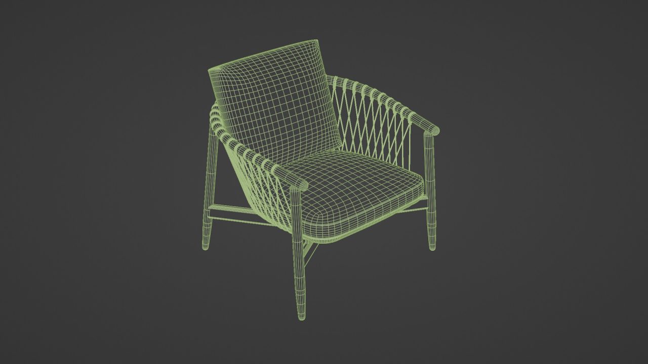 Crosshatch Chair | La Academia de Zao3D