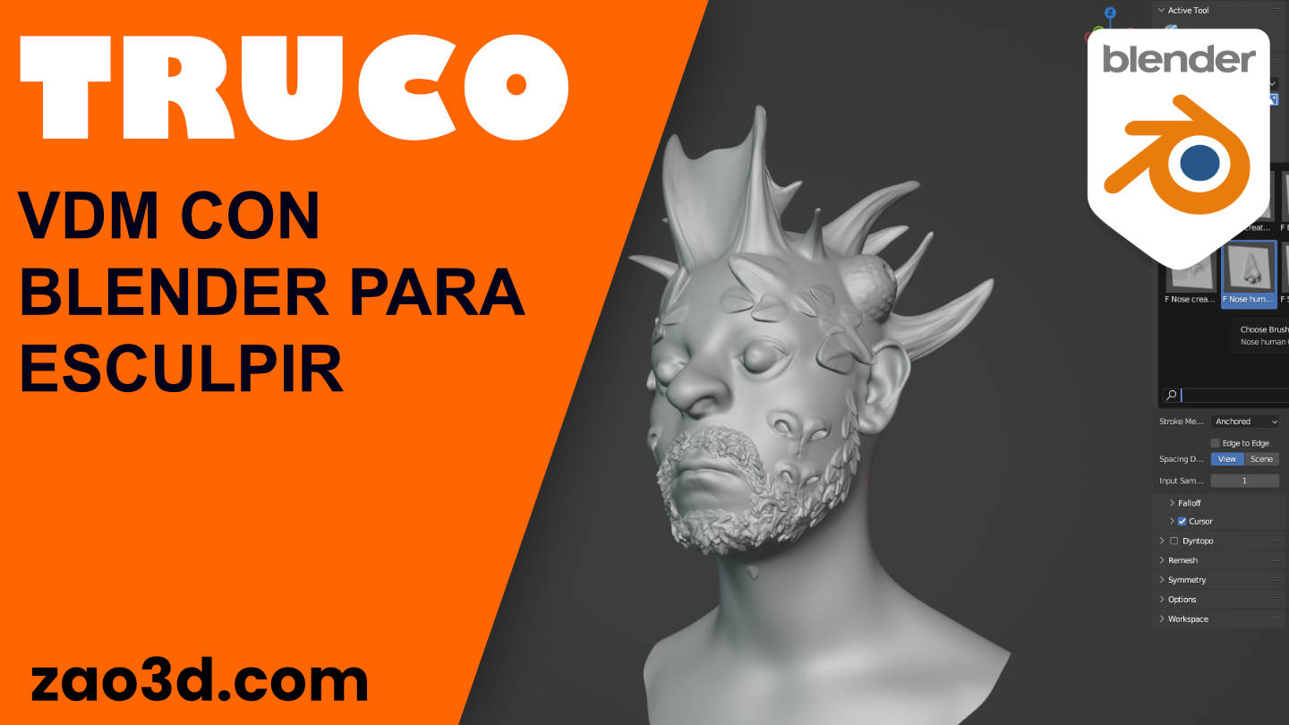 VDM en Blender para Sculpt | La Academia de Zao3D