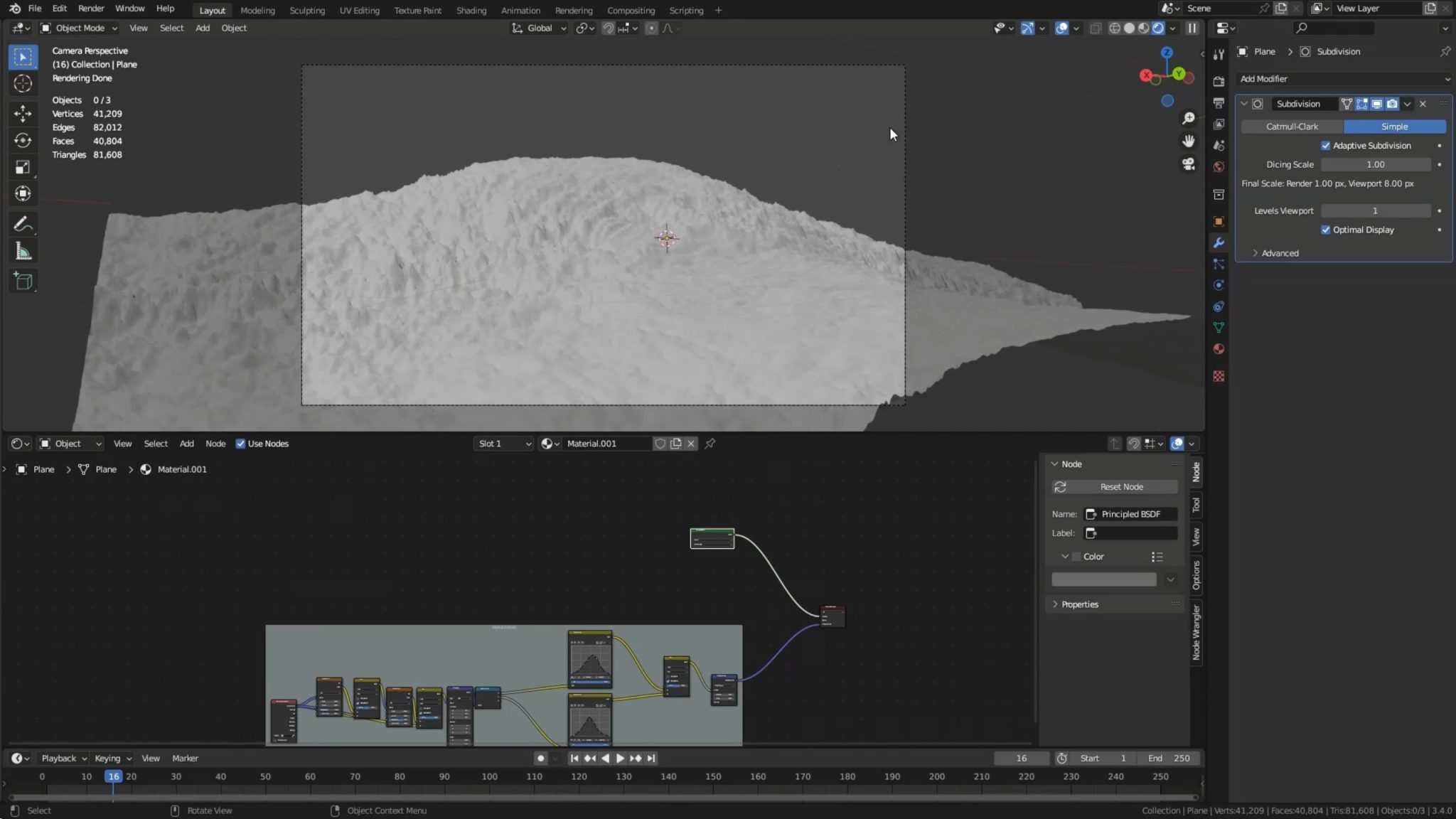 Preparación del shader en Cycles para el Displacement | La Academia de ...