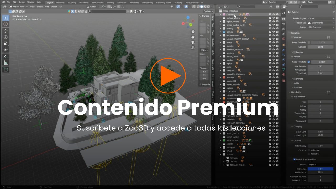 Configurar Blender para ArchViz | La Academia de Zao3D