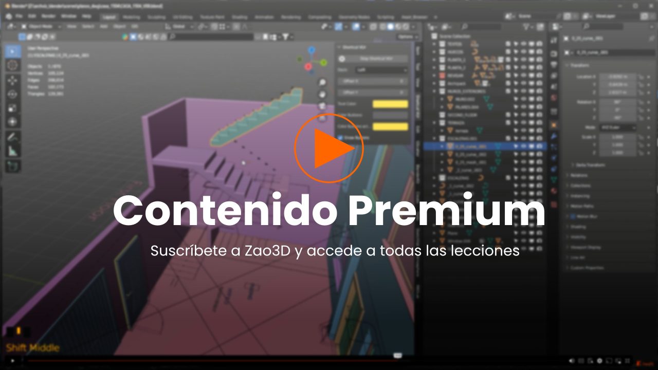 Escaleras paramétricas con Archipack | La Academia de Zao3D
