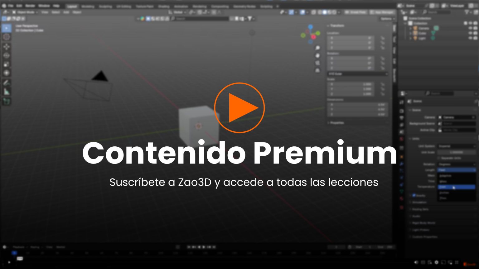 Ajustes de unidades de medida para modelado | La Academia de Zao3D
