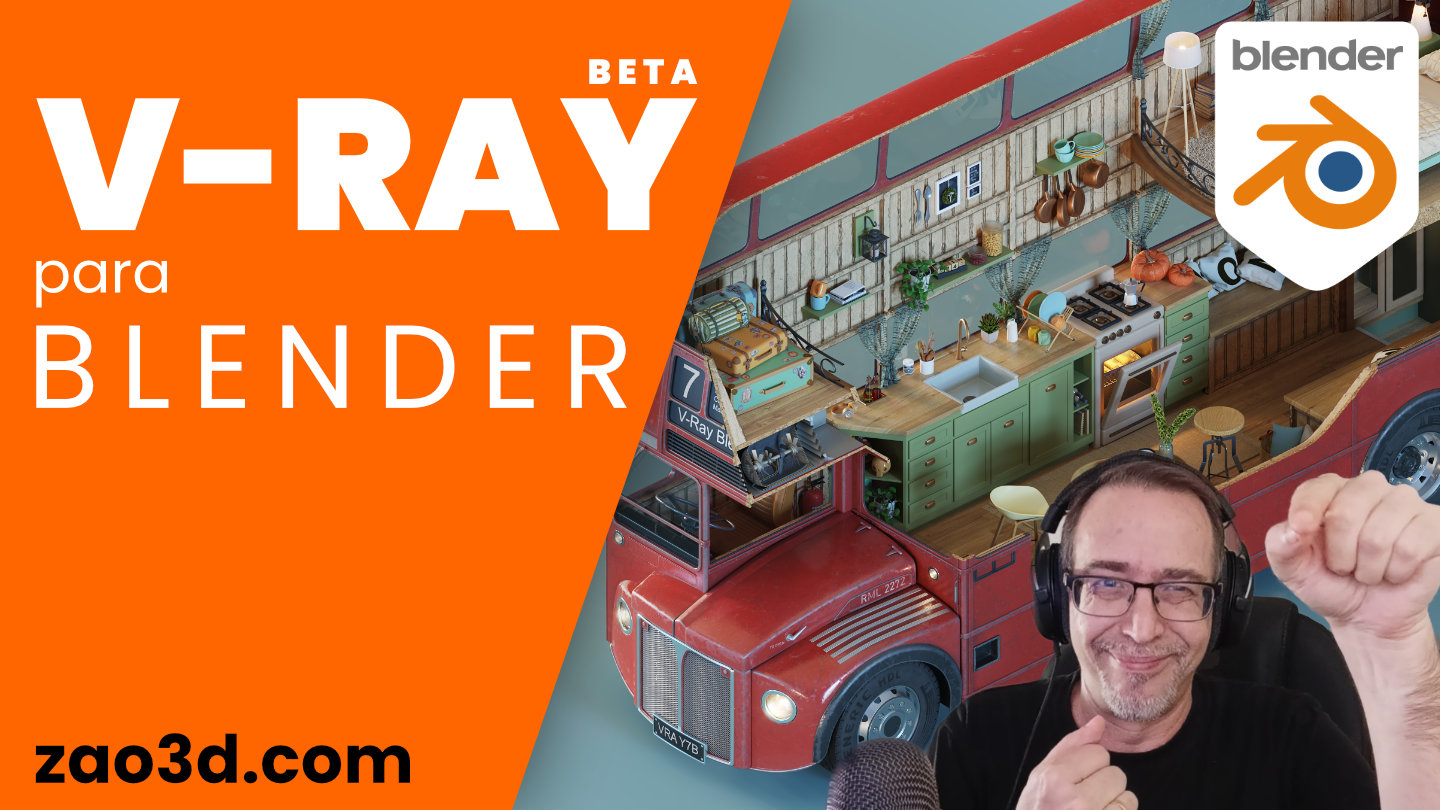 Primeros pasos con V-Ray para Blender | La Academia de Zao3D