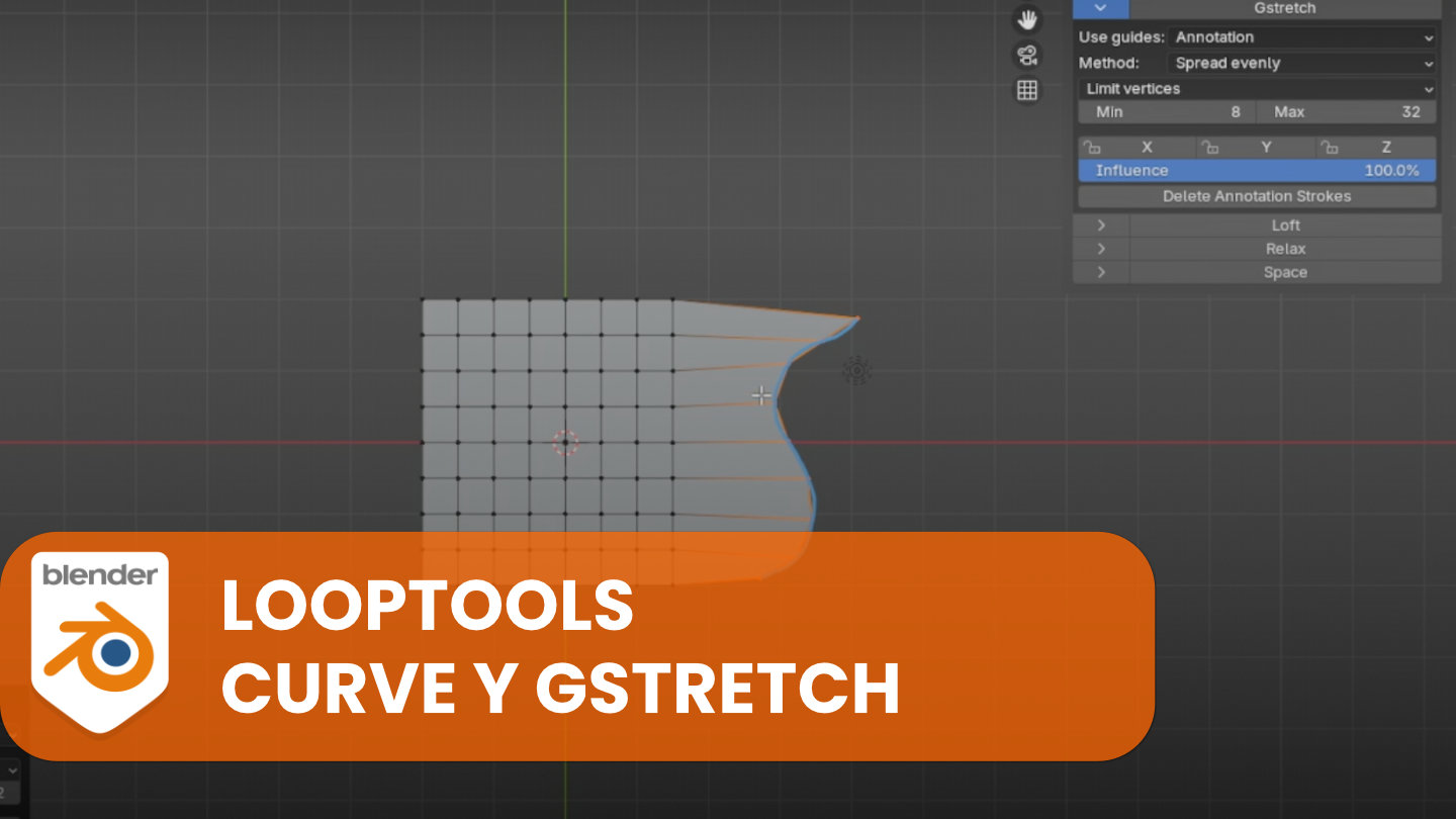 LoopTools: Curve y GStretch | La Academia de Zao3D