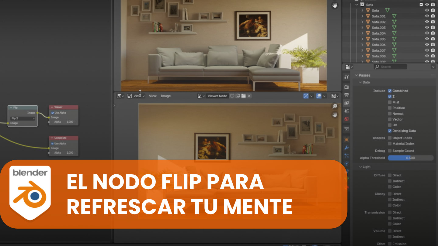 Detectar errores de composición con el nodo Flip | La Academia de Zao3D